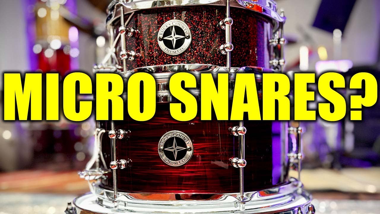SNARE OF THE WEEK: 4X10 AND 6X12 JATOBA BUCKS COUNTY MICRO DRUMS - YouTube