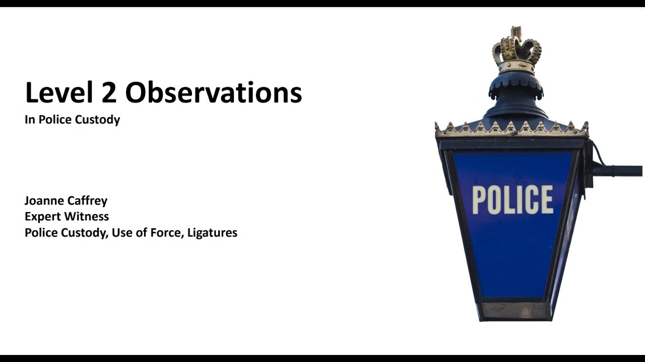 Level 2 Observations for Police Custody. - YouTube