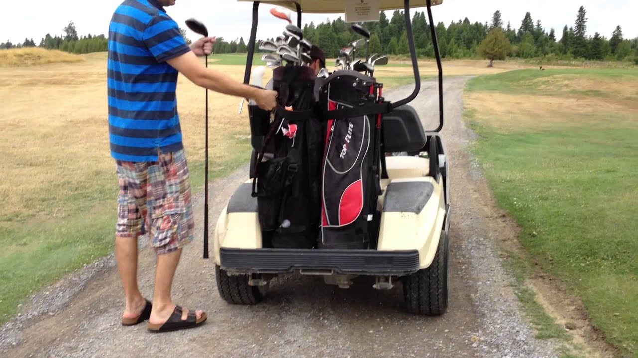 Epic Golf Cart Bag Fail 2 - YouTube