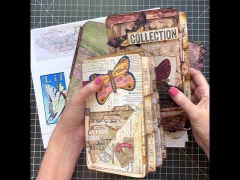 Part 2 File Folder Junk Journal with No Sew Binding - YouTube