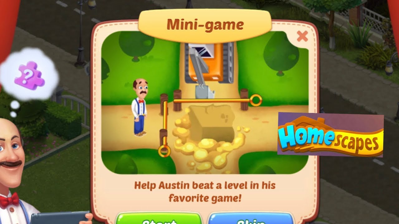 Homescapes mini game - YouTube