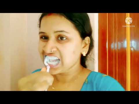 Early morning tooth 🦷 brushing video With Hocking Sounds#vlog #viralvideo @pinkylifestylevlog9442