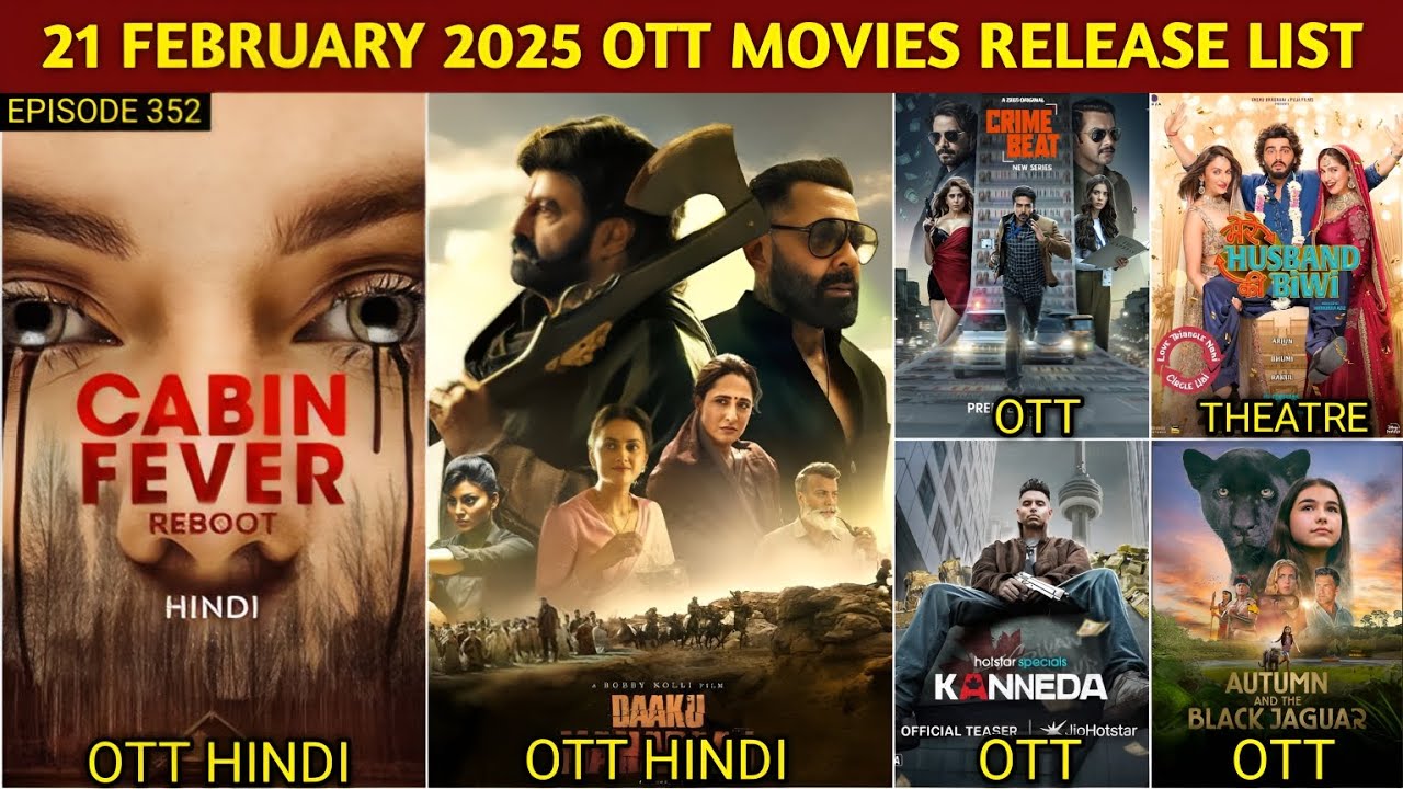 21 February OTT Release Movies & Web Series | Daaku Maharaaj Hindi OTT | Crime Beat OTT ...