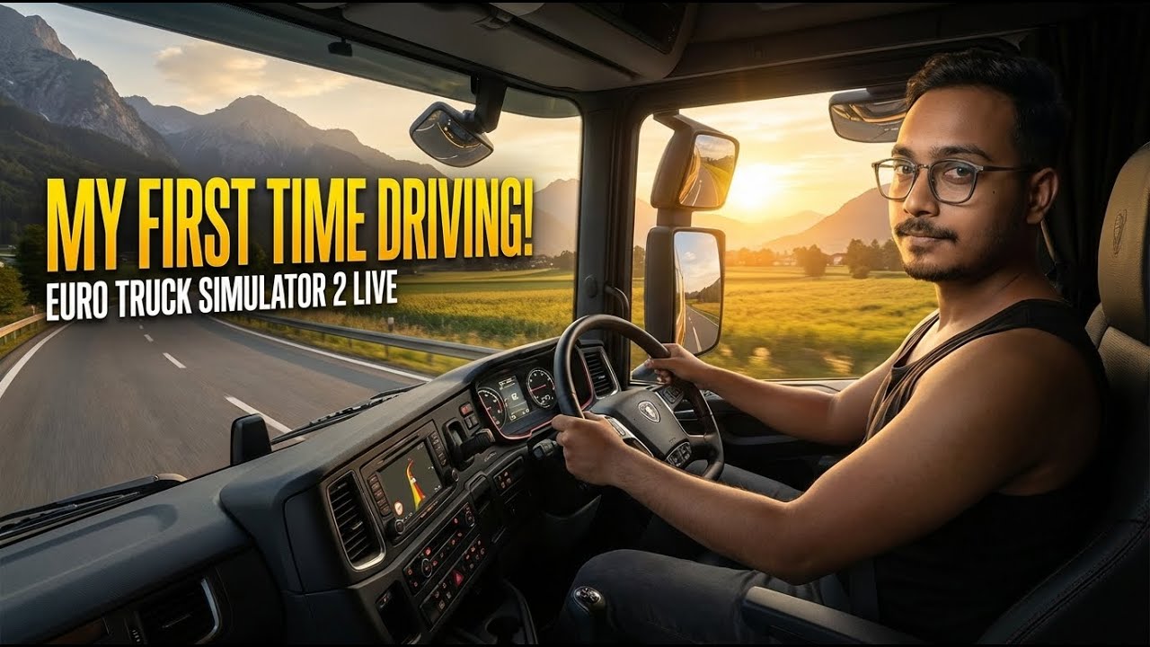 First Time Playing Euro Truck Simulator 2 🛣️ | Can I Drive Safely? 😅 ...