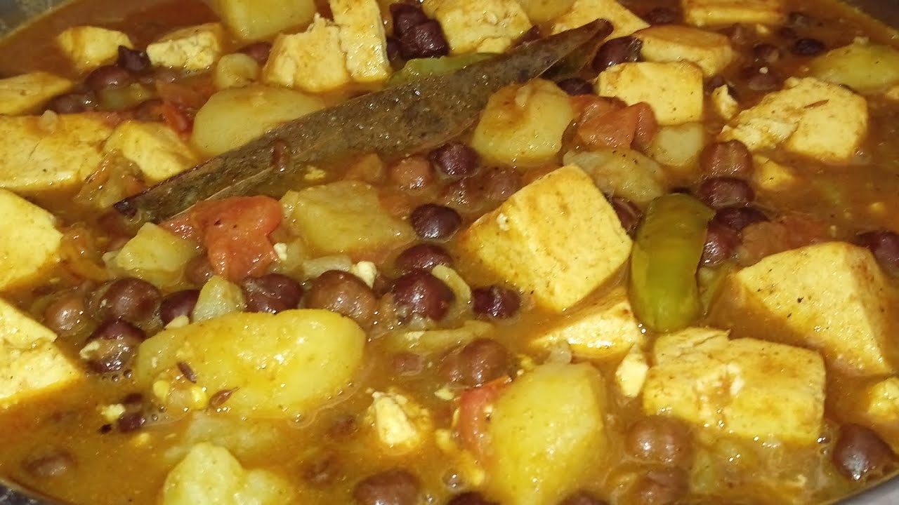 Paneer recipe ll chola alu diya paneer recipe - YouTube