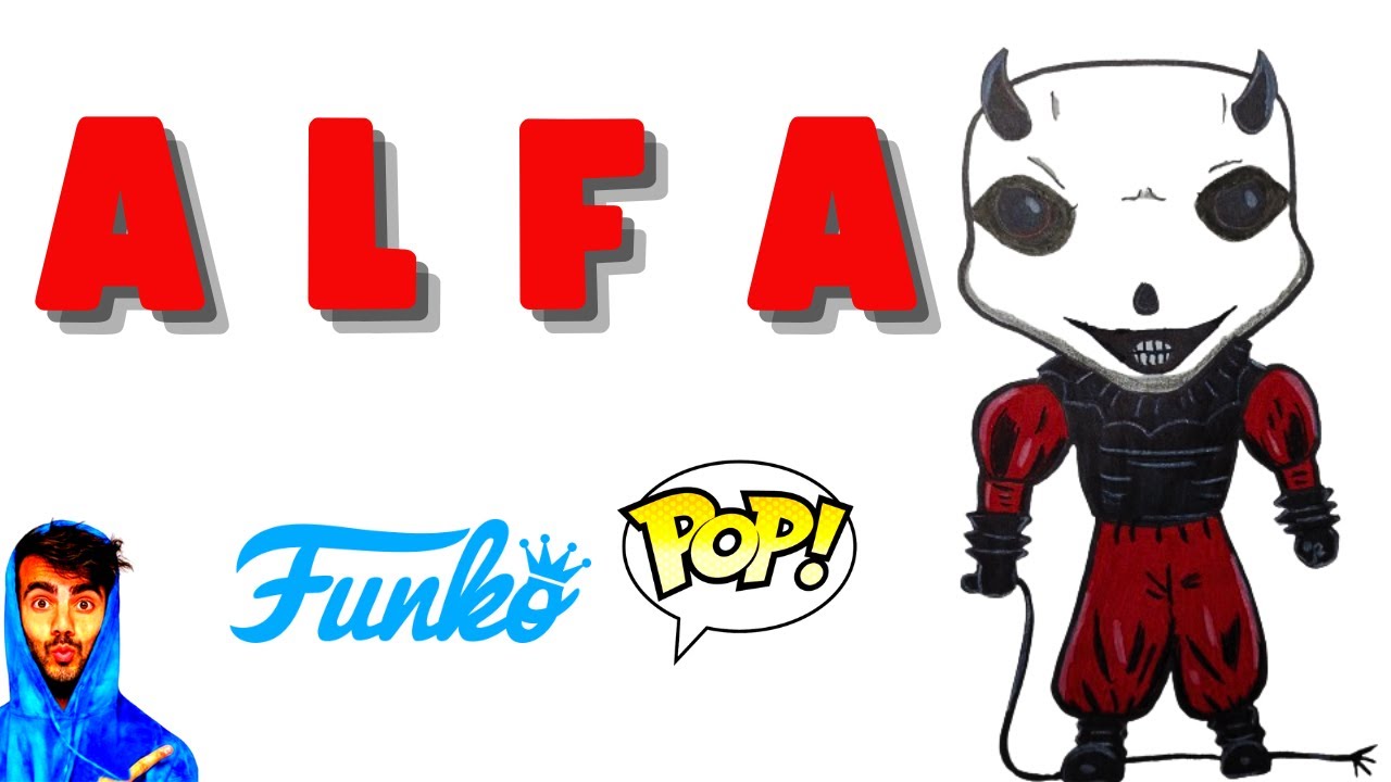 Como DIBUJAR a😈ALFA FUNKO POP Payaso Lider de la DEEP WEB (Fede ...