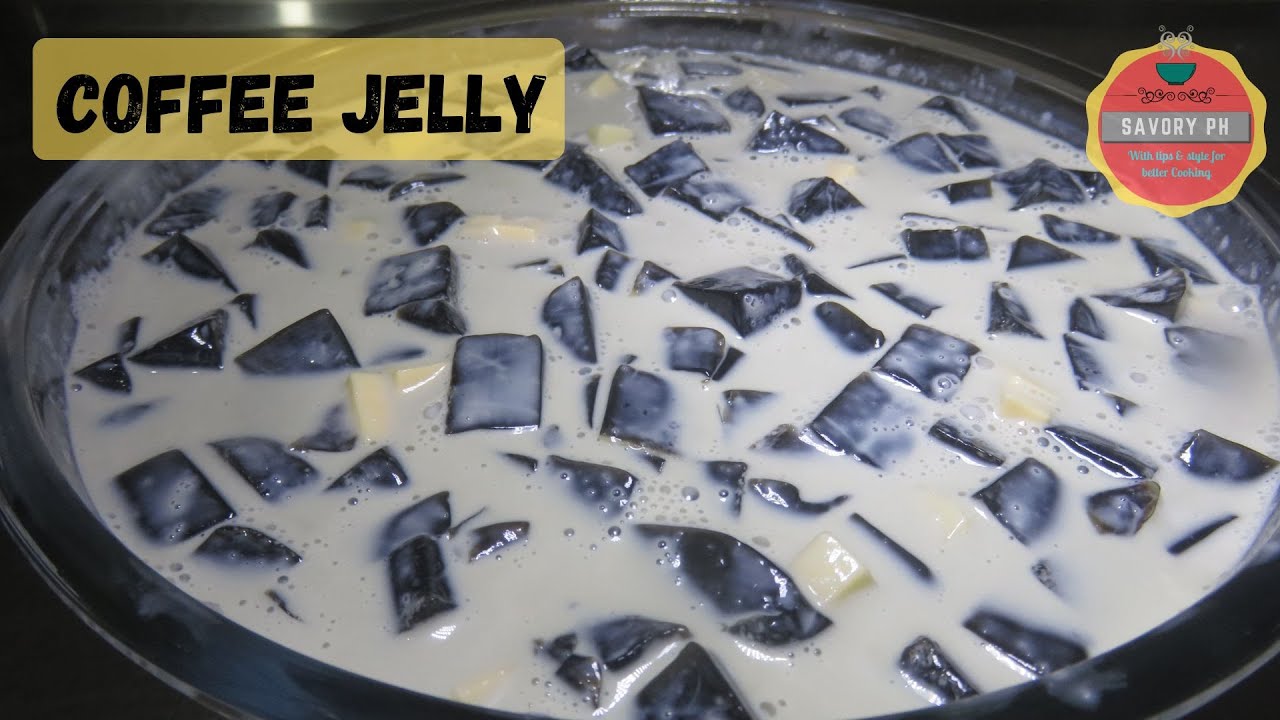 Savory Coffee Jelly Recipe/ Creamy Coffee Jelly Dessert - YouTube