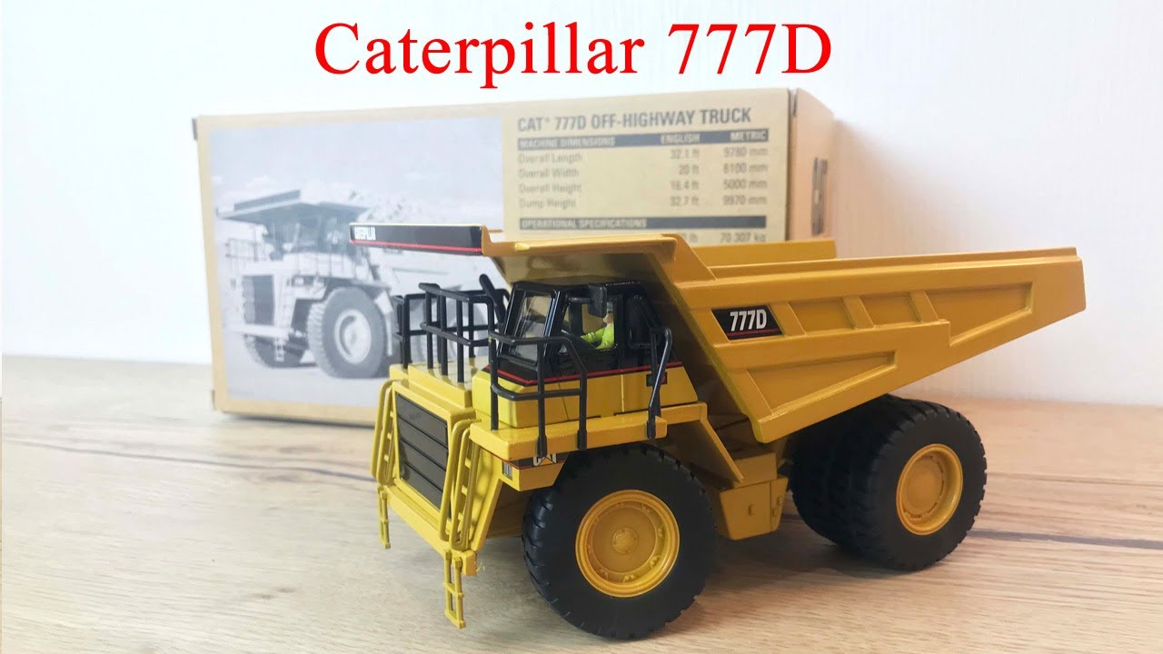 Внедорожный самосвал Caterpillar 777D - YouTube