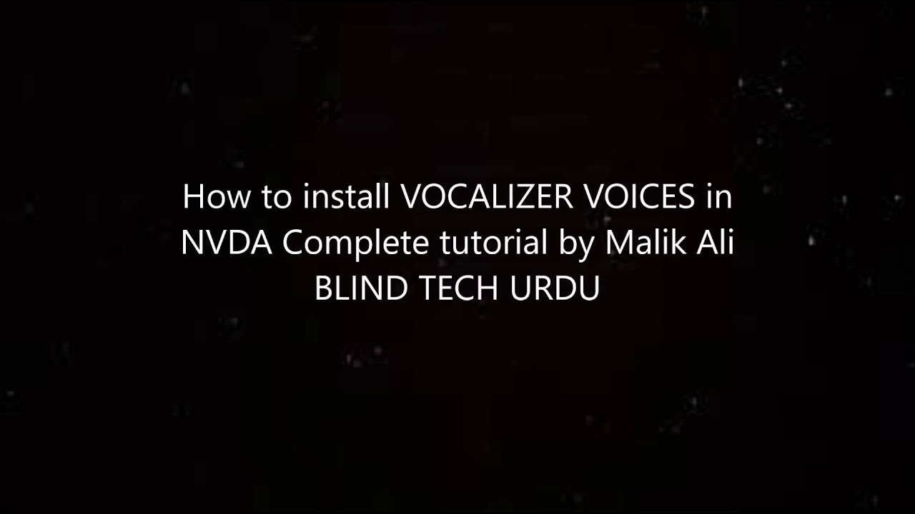 How to download, install, and use vocalizer voices in NVDA. | Blind ...