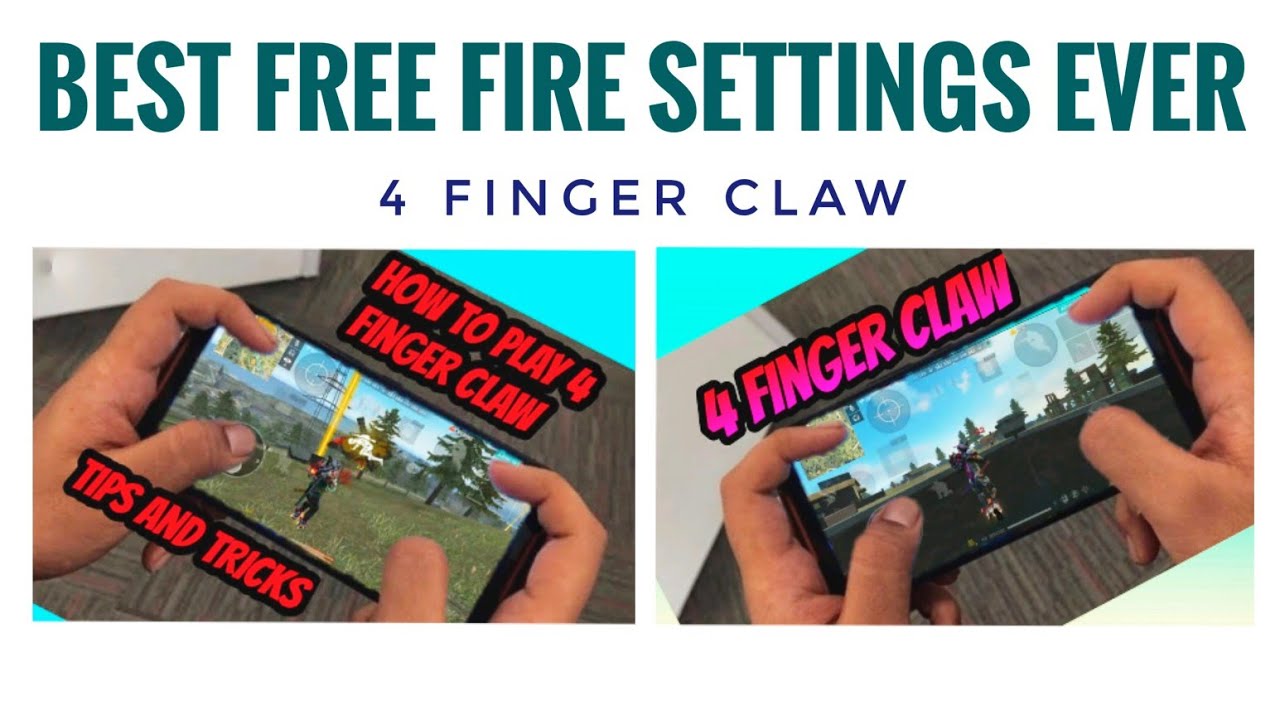 BEST 4 FINGER CLAW FOR FREE FIRE + SETTINGS + HOW TO USE IT+ GAMEPLAY # ...