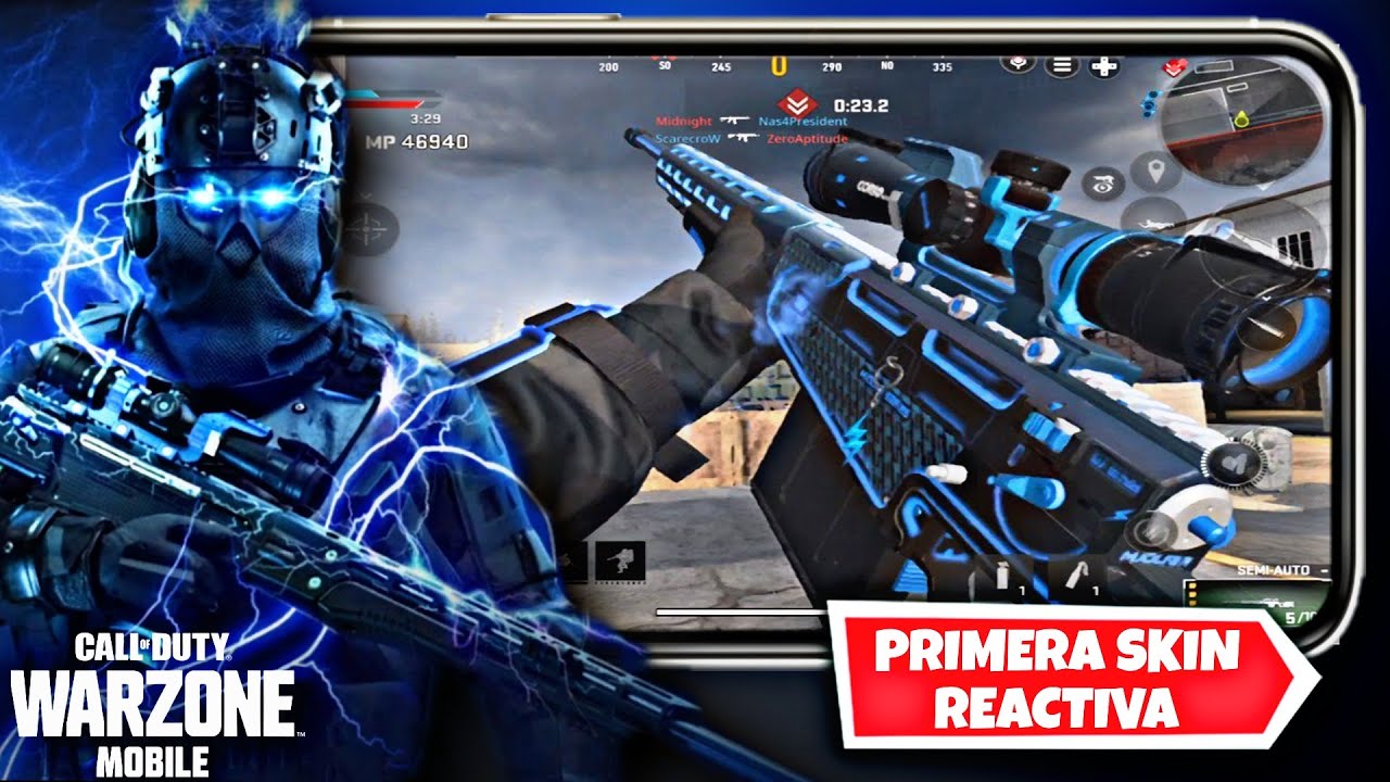 PRIMERA SKIN REACTIVA EN WARZONE MOBILE | EL MEJOR LOTE DEL JUEGO ...