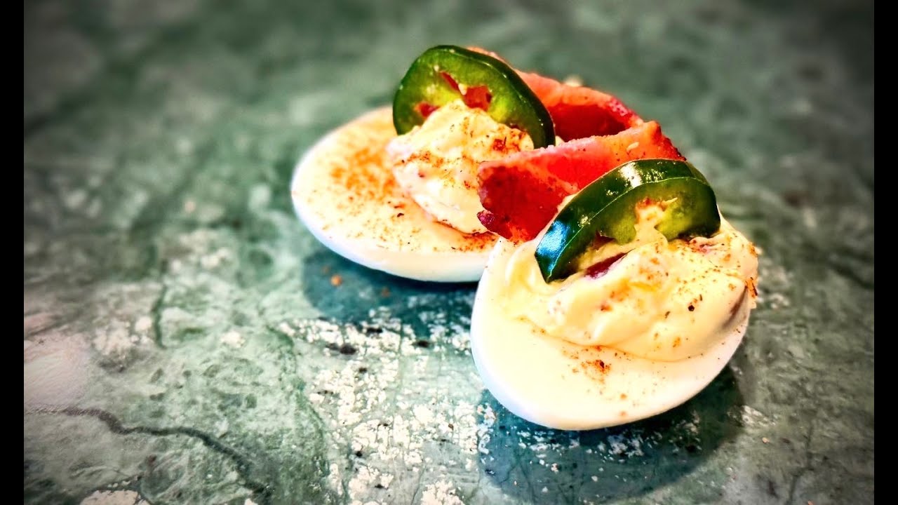 A flavor explosion in your mouth; Jalapeño Popper Deviled Eggs - YouTube