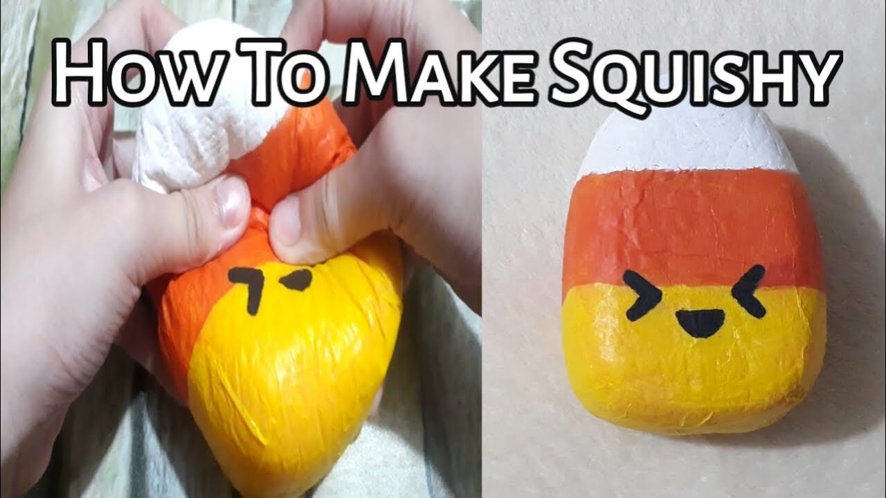 How To Make Squishy - DIY Squishy (Candy Corn) - YouTube