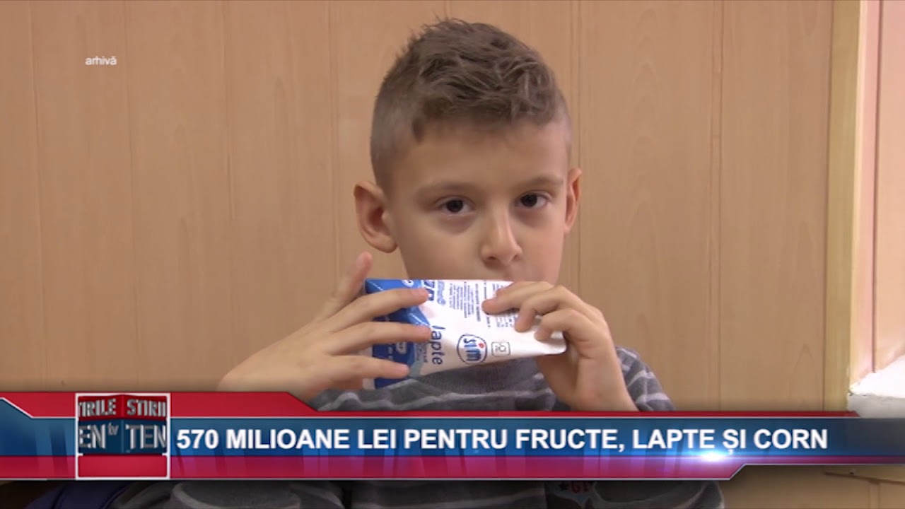 570 MILIOANE LEI PENTRU FRUCTE, LAPTE SI CORN - 13 IULIE 2018 - YouTube