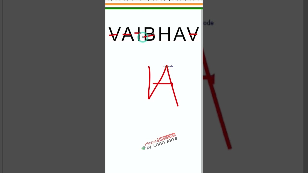Vaibhav Name Logo