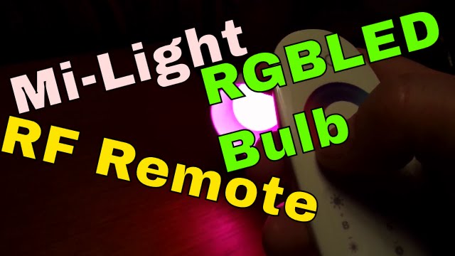 Mi-Light - RF remote controlled RGB Warm White LED Bulbs Review - YouTube