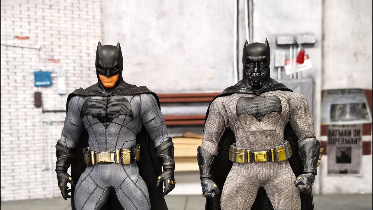 Muff 1/12 Bat accessories (Scuba+Tactical Belt+Bat Symbol) for Mezco ...