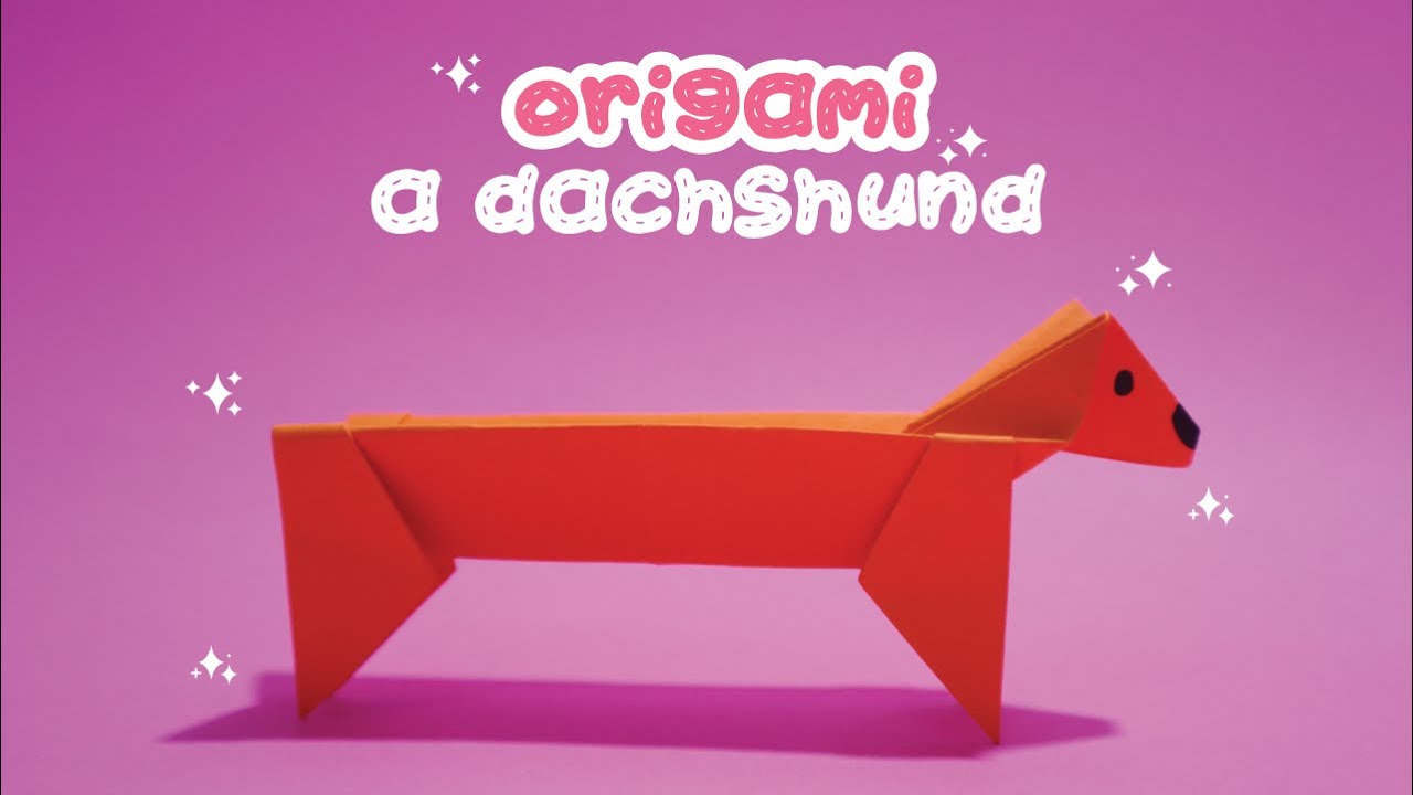 Create Your Own Origami Dachshund - A Must-Try for Dog Lovers! - YouTube