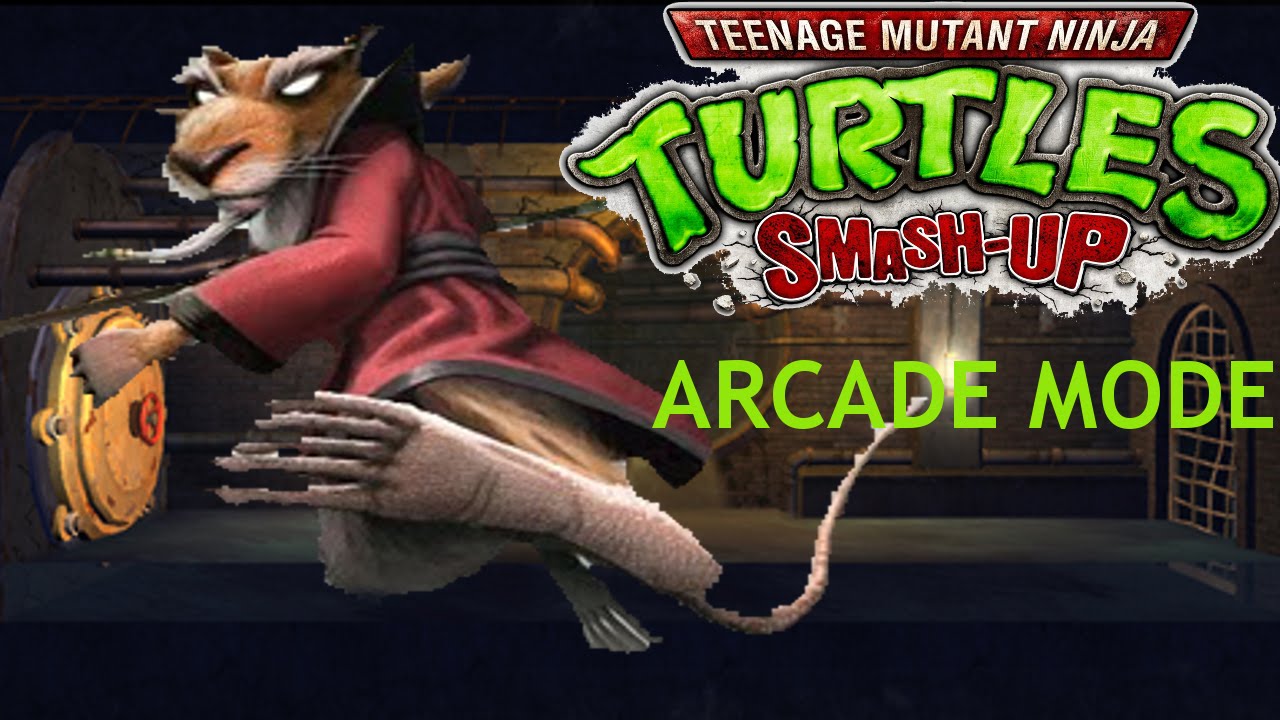 Teenage Mutant Ninja Turtles Smash Up Arcade With Master Splinter - YouTube