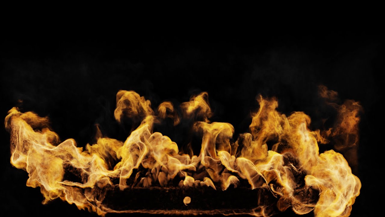 Soothing Burning Fireplace Fire Effect Black Screen 4k - YouTube