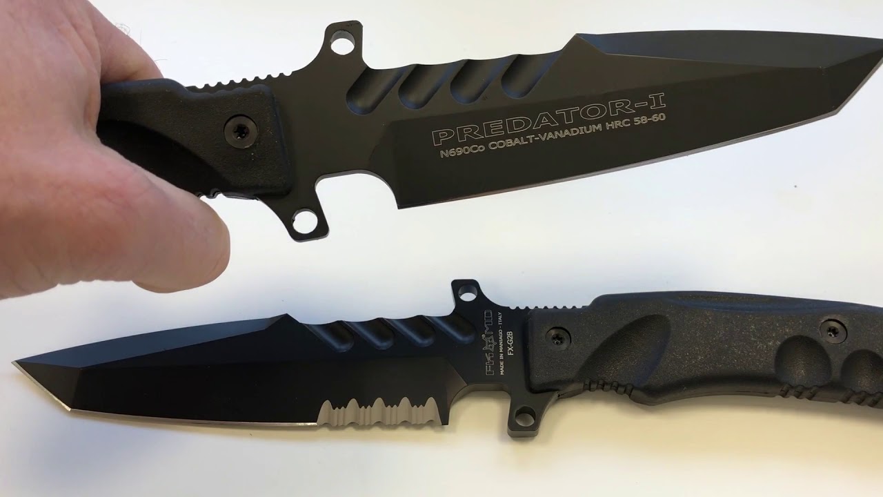 FKMD Fox Predator I Fighting Utility Knife - YouTube