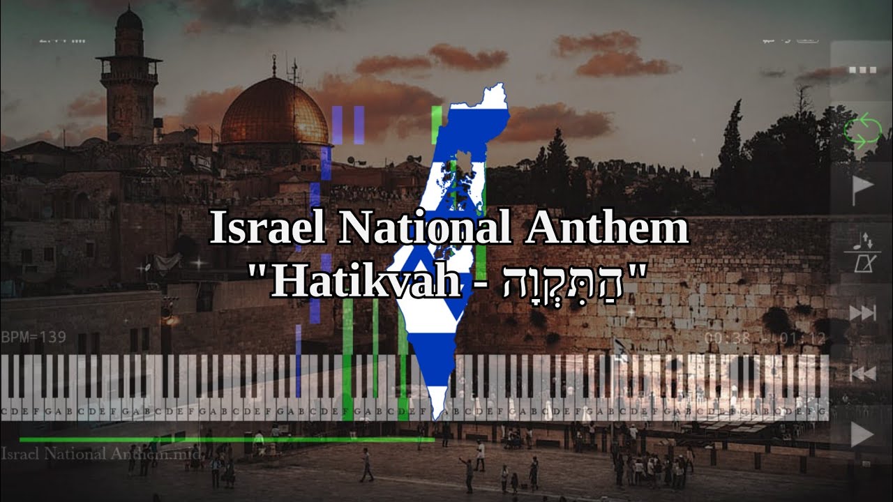 Israel National Anthem | הַתִּקְוָה - Piano - YouTube
