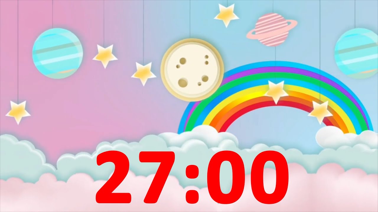 27 Minute Timer for School and Homework with Alarm and Fun Music - YouTube