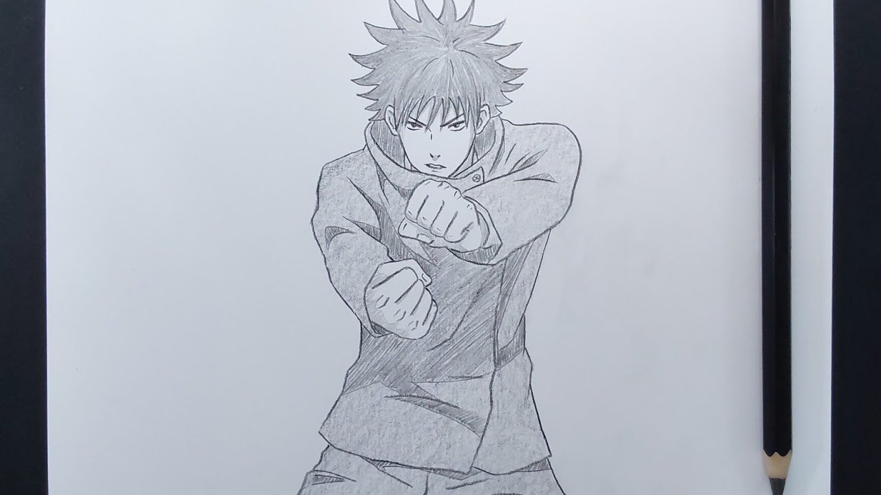 How To Draw Megumi From Jujutsu Kaisen || Step By Step || Easy Anime ...