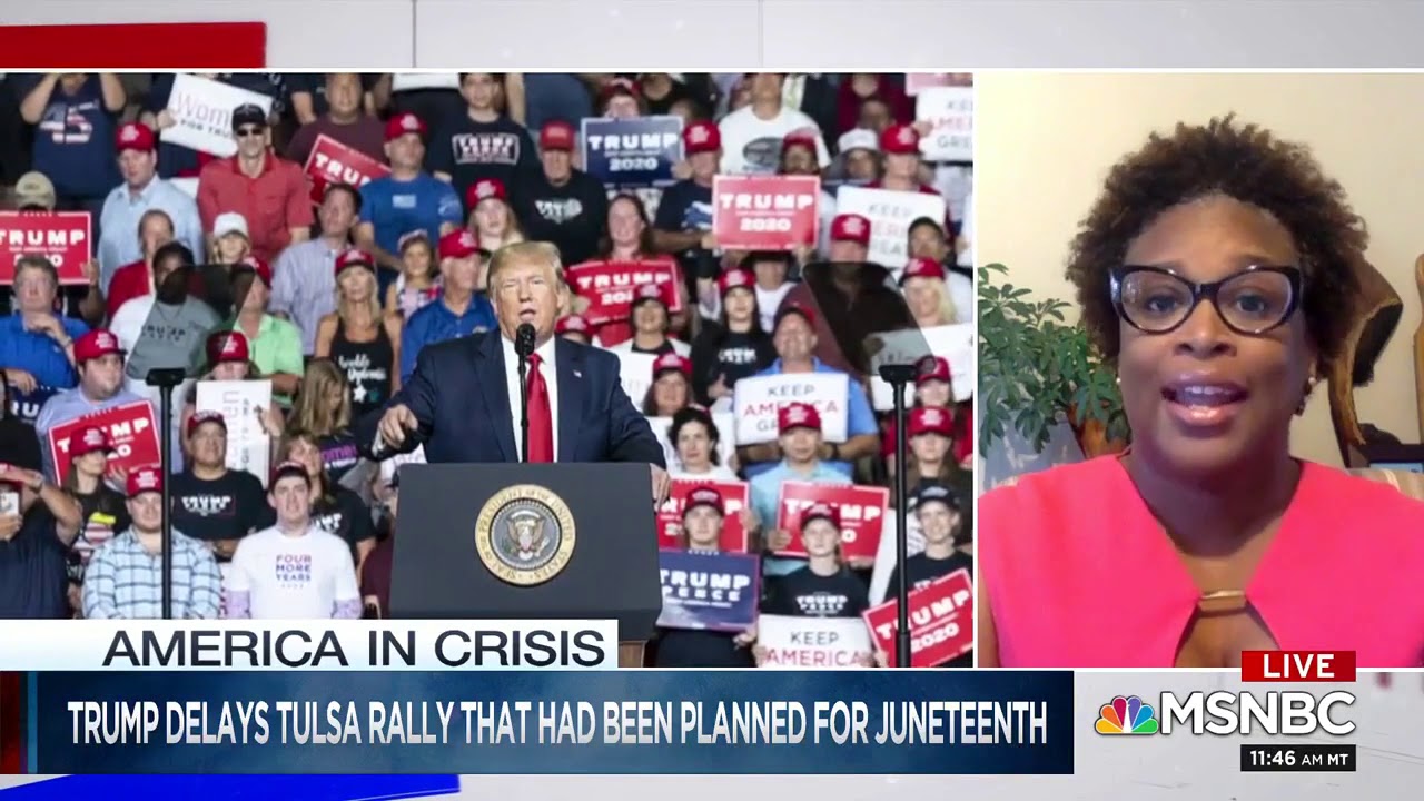 Khalilah Harris says Trump only backed off his Juneteenth rally to ...