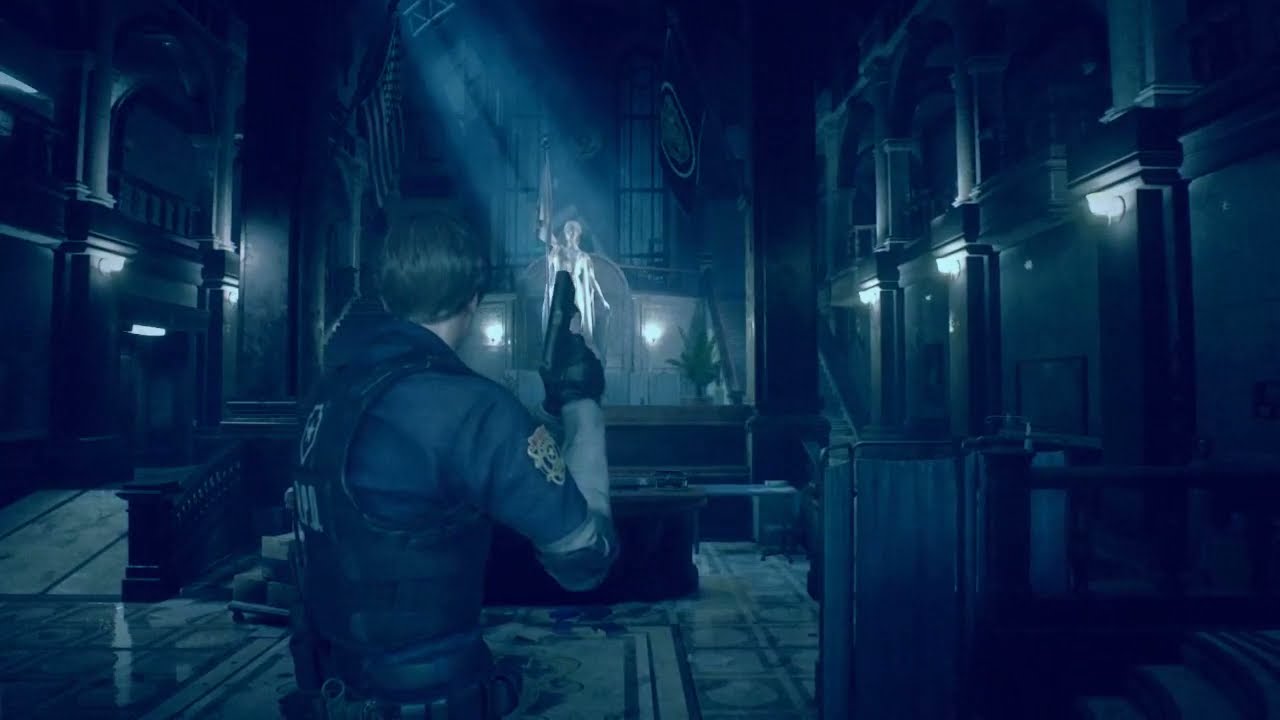 RExperiment // RE2 RPD Main Hall - YouTube