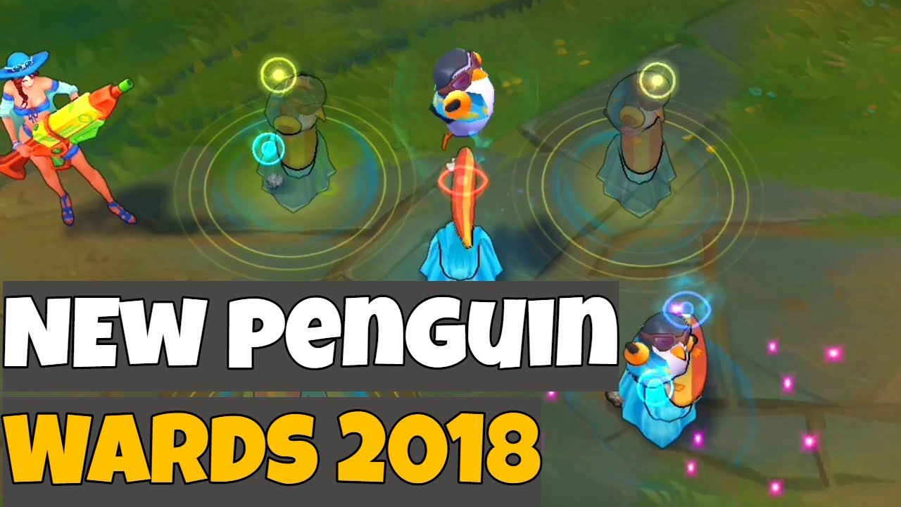 league of legends NEw penguin Wards 2018 - Surfin Wipeout and Hang ...