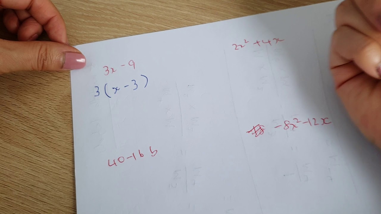 Factorising by taking out the HCF / binomial factor - YouTube