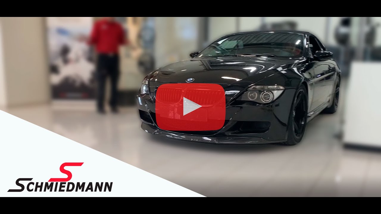 BMW M6 E64 carbon frontspoilerlip - YouTube