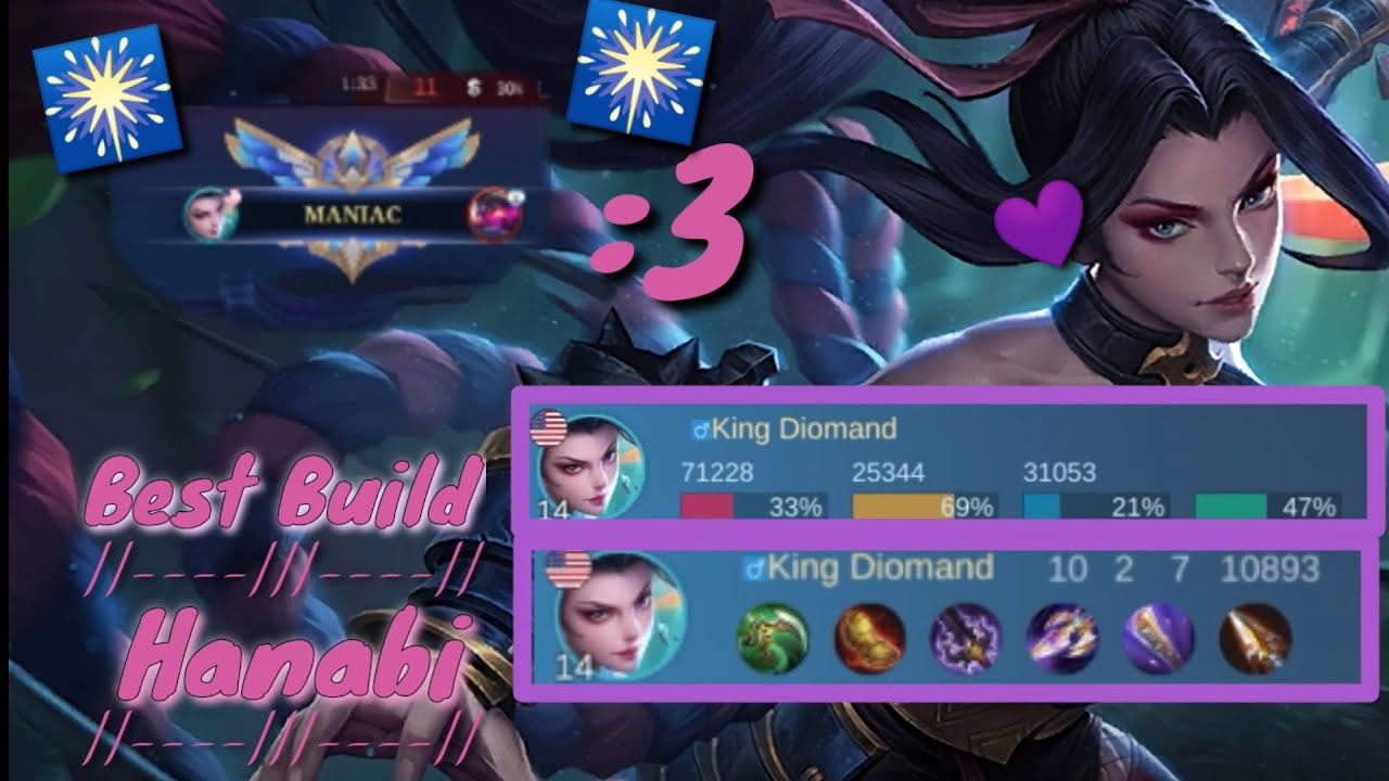 Best Build For All Situation - Hanabi [Tutorial & Builds] | Mobile ...