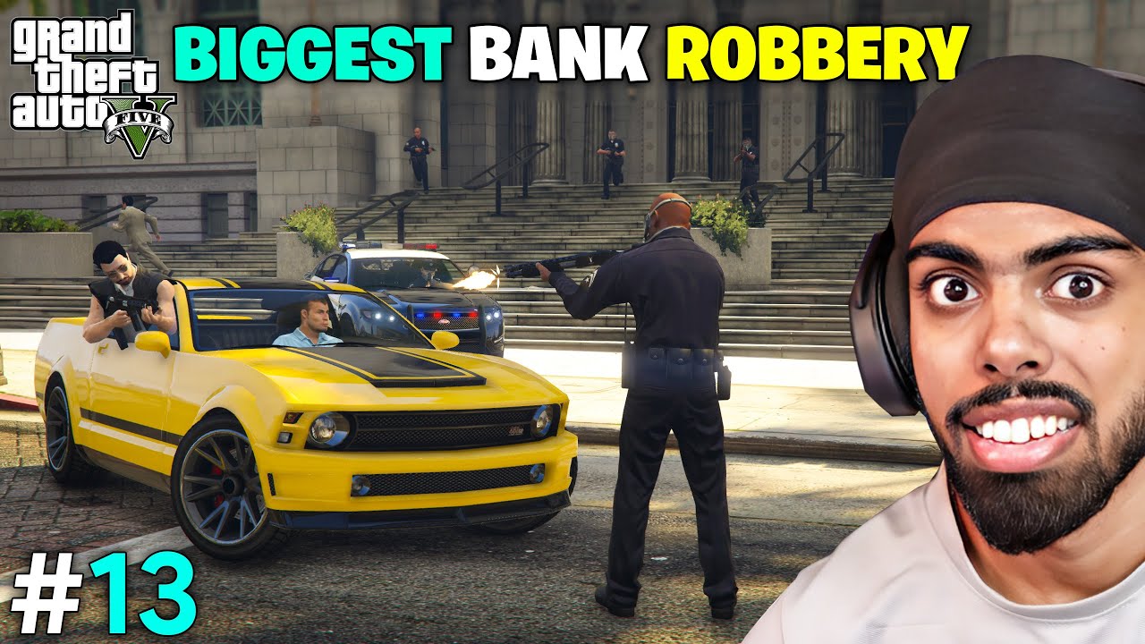 BANK ROBBERY IN GTA RP CITY... - YouTube