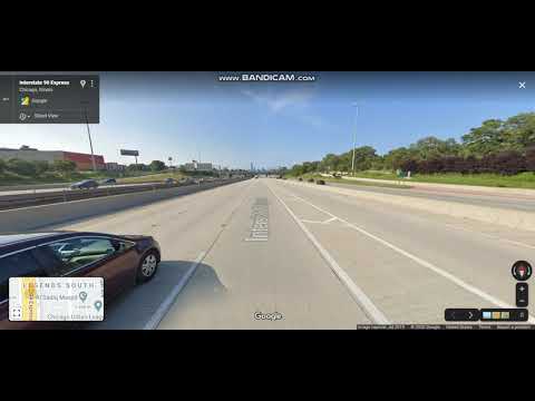 Dan Ryan Expressway (Interstate 94 Exits 59 to 53) westbound (Express ...