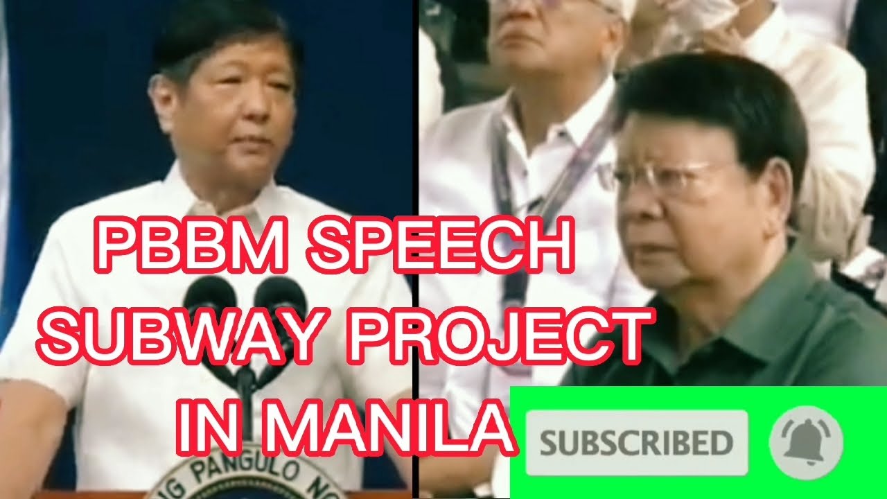 ?PH.MOVIES PBBM SPEECH SUBWAY PROJECT IN MANILA PHILIPPINE - YouTube