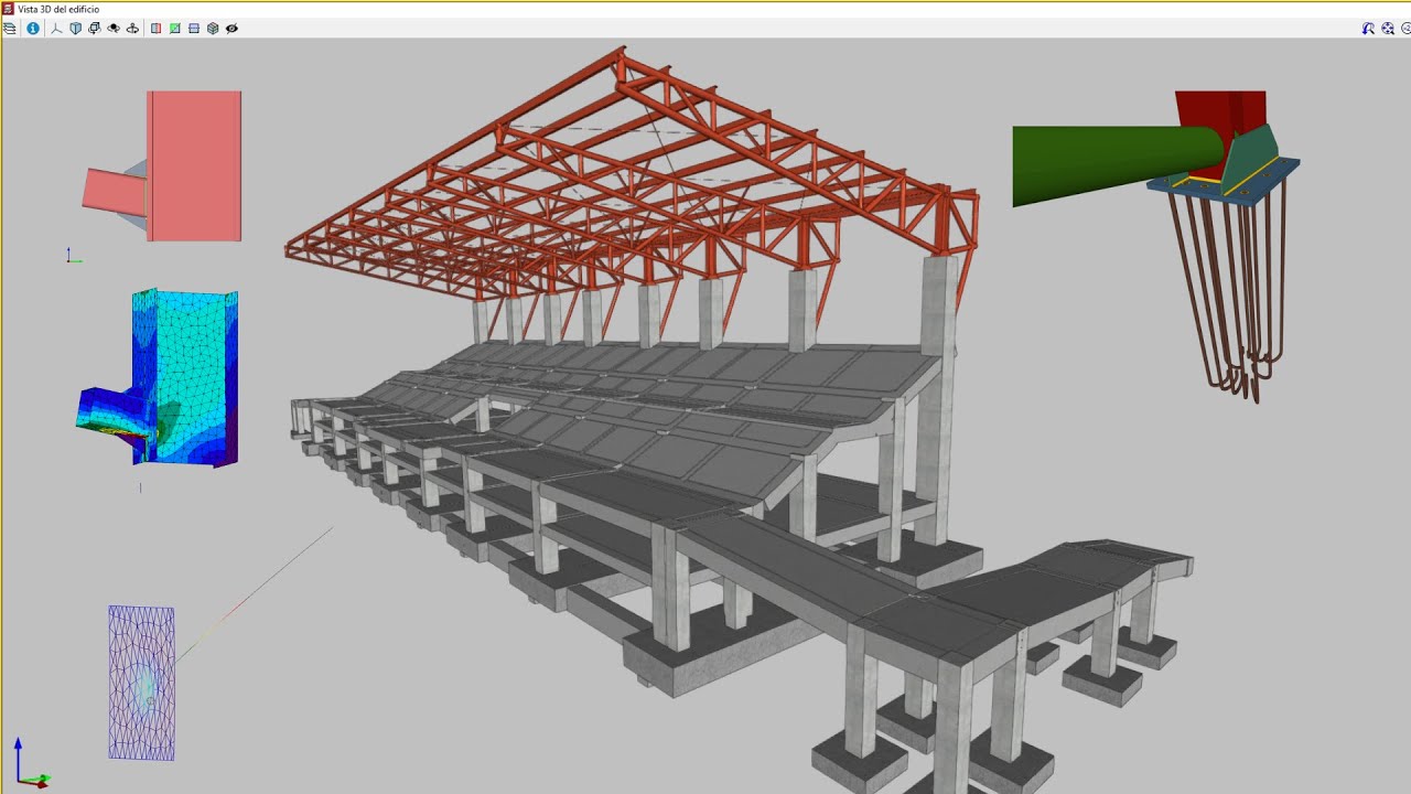 CERCHA EN VOLADIZO | Conexiones CYPE 3D | TRUCOS DE DISEÑO | Concepto ...
