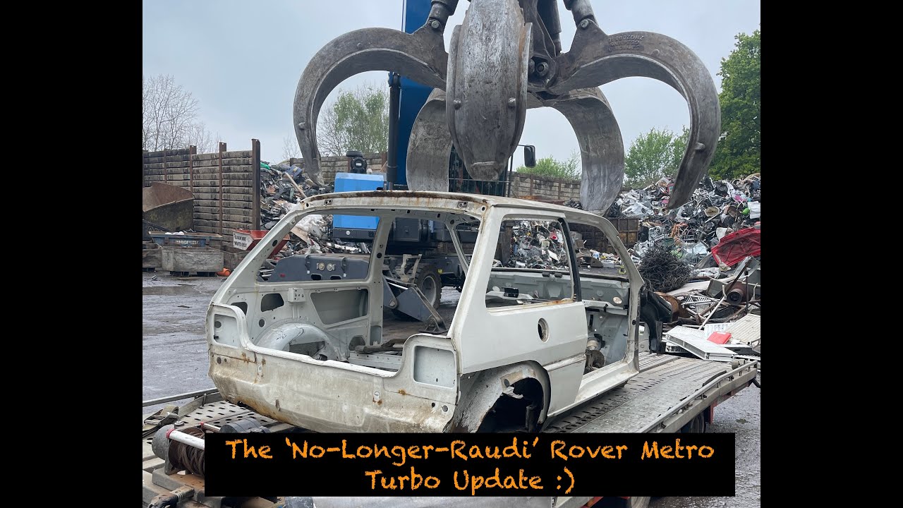 The 'no-longer-raudi" Rear Engined Rover Metro Turbo - Test fitting the ...