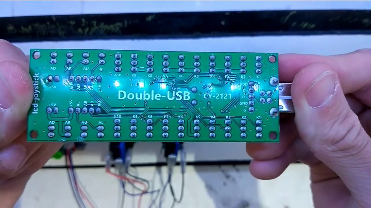 Arcade Twin Stick Controller Wiring - YouTube