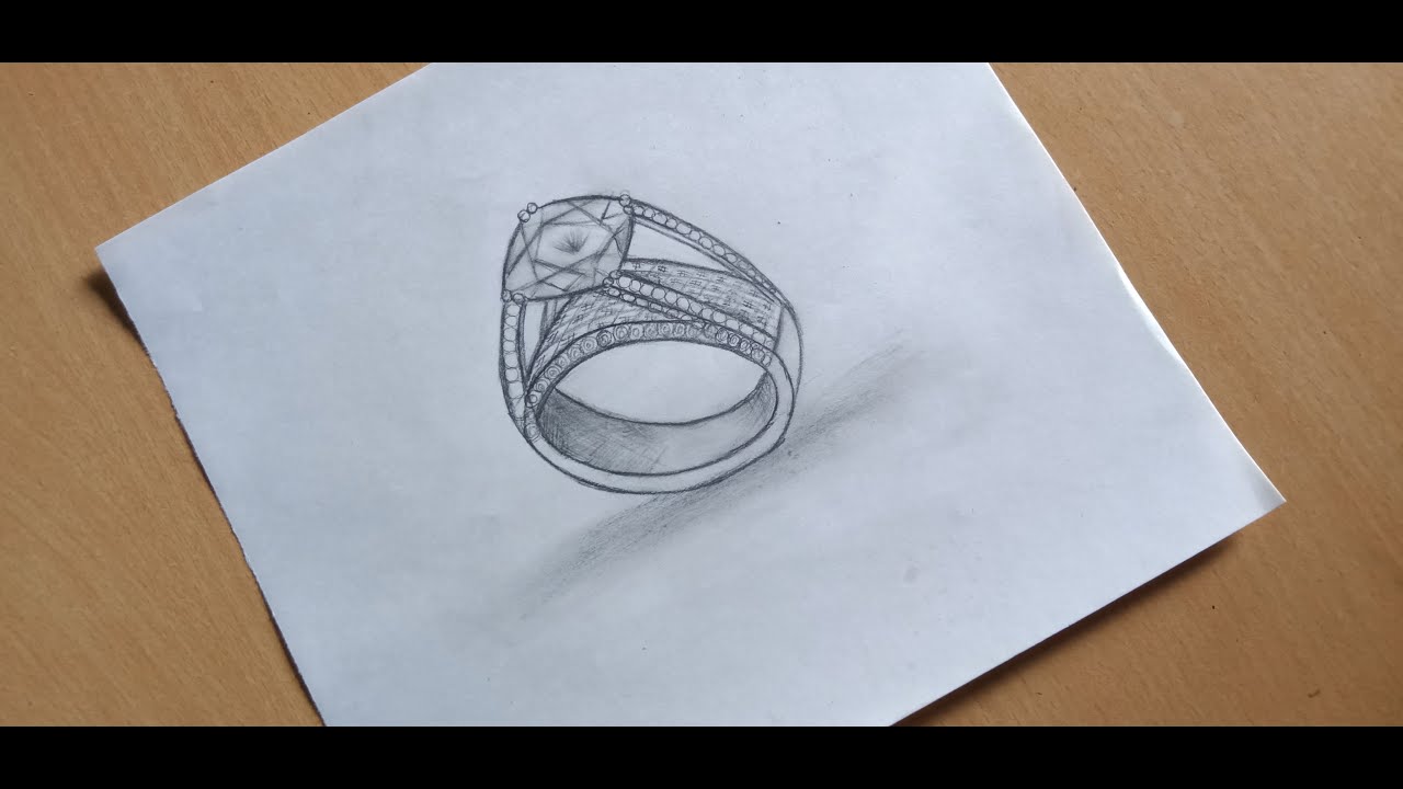 A Beautiful Ring | Step by Step | Drawing...!!! - YouTube