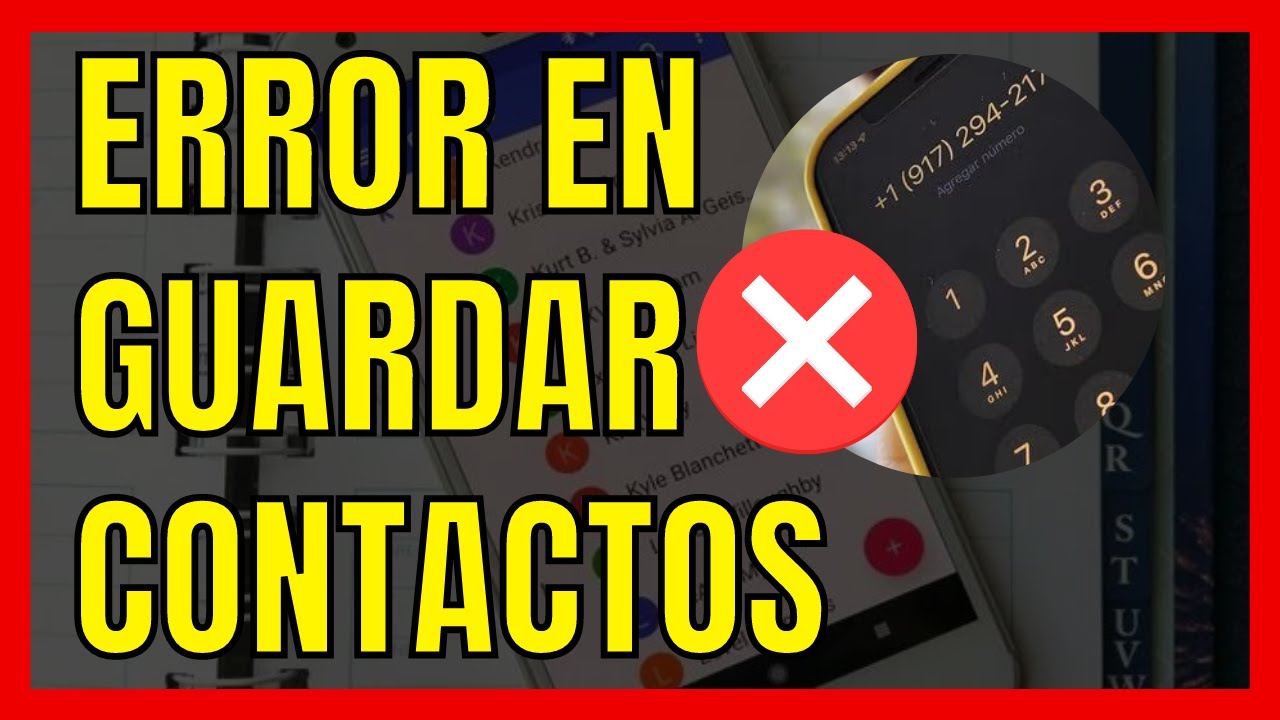 PORQUE NO PUEDO GUARDAR CONTACTOS EN MI CELULAR - YouTube