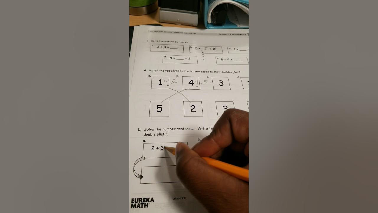 EngageNY: 1st grade, Module 1, Lesson 21 HW - YouTube