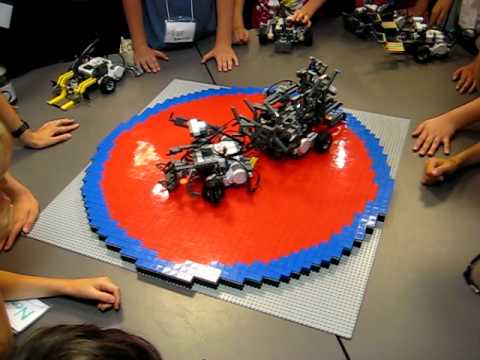 Lego robot "Sumo wrestling" match - Semi-finals - YouTube