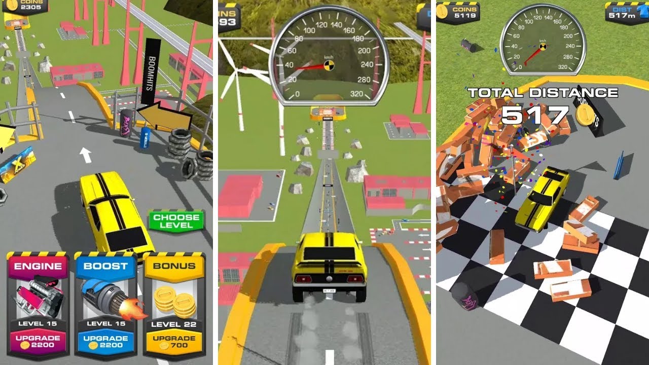 ramp car jumping | Android Gameplay | car Jump Games - YouTube