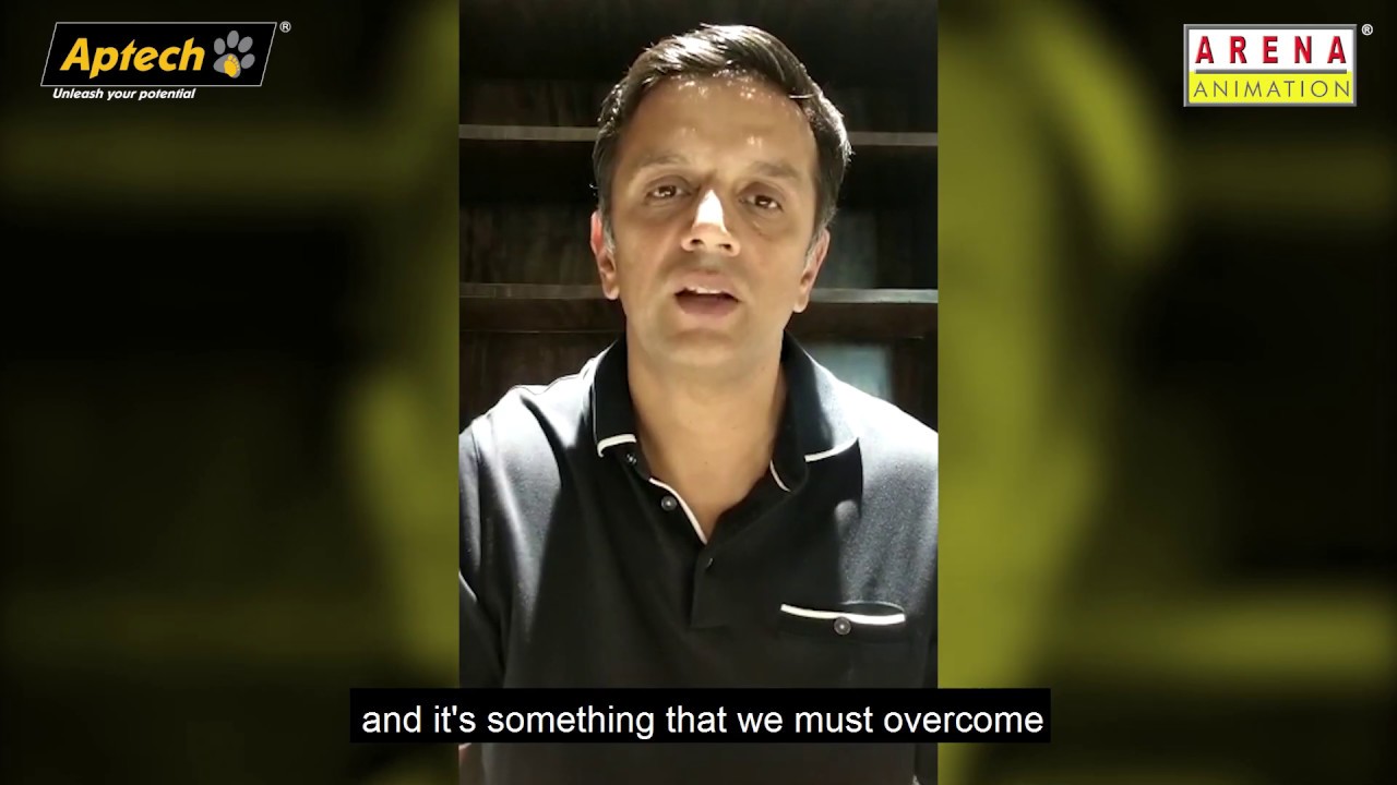 Rahul Dravid's message to Aptech students on learning during lockdown - YouTube