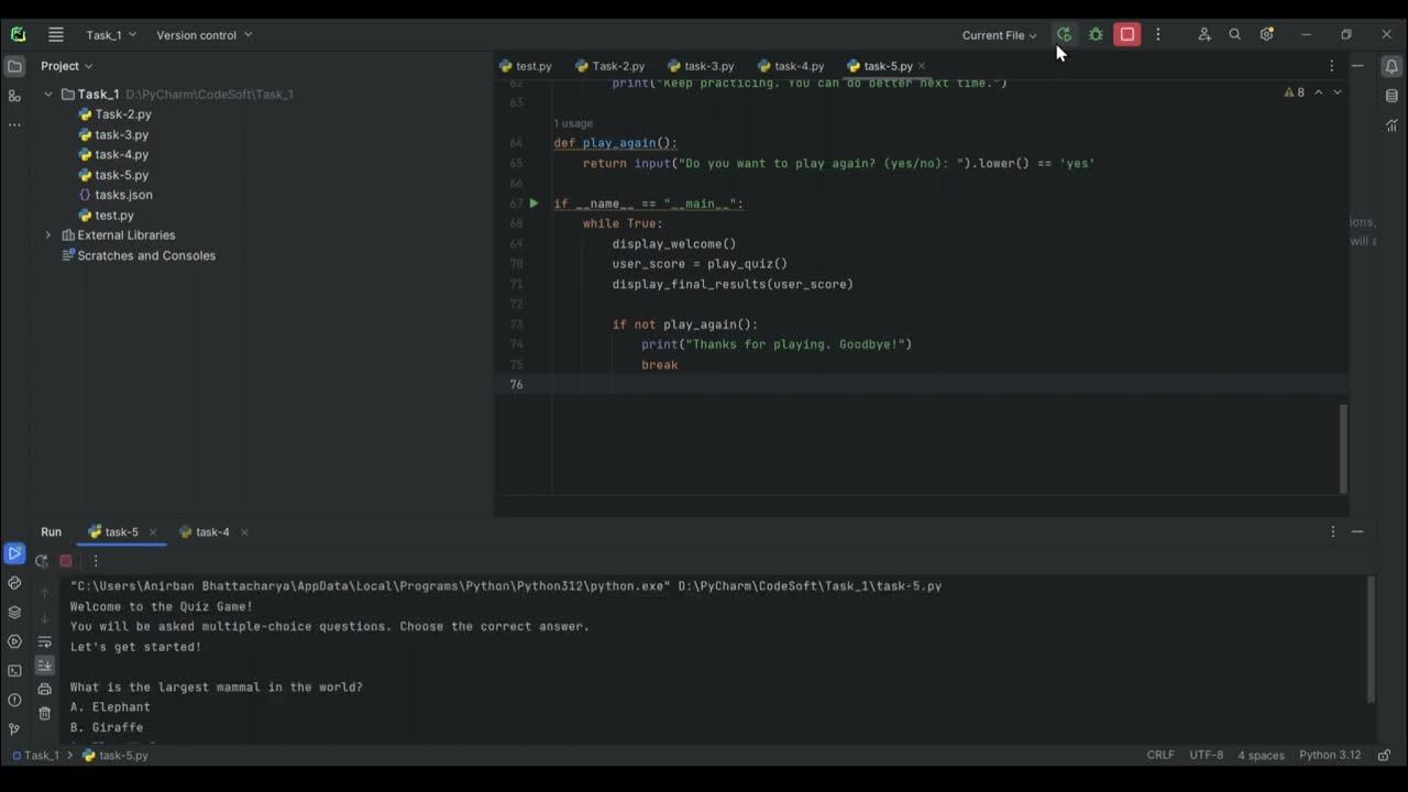 #codsoft #internship (1) - YouTube