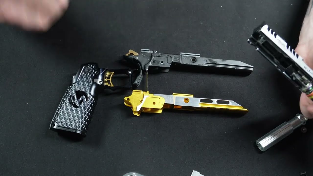 Building The Unisoft Hi-Capa Frame With TOKYO MARUI Parts - YouTube