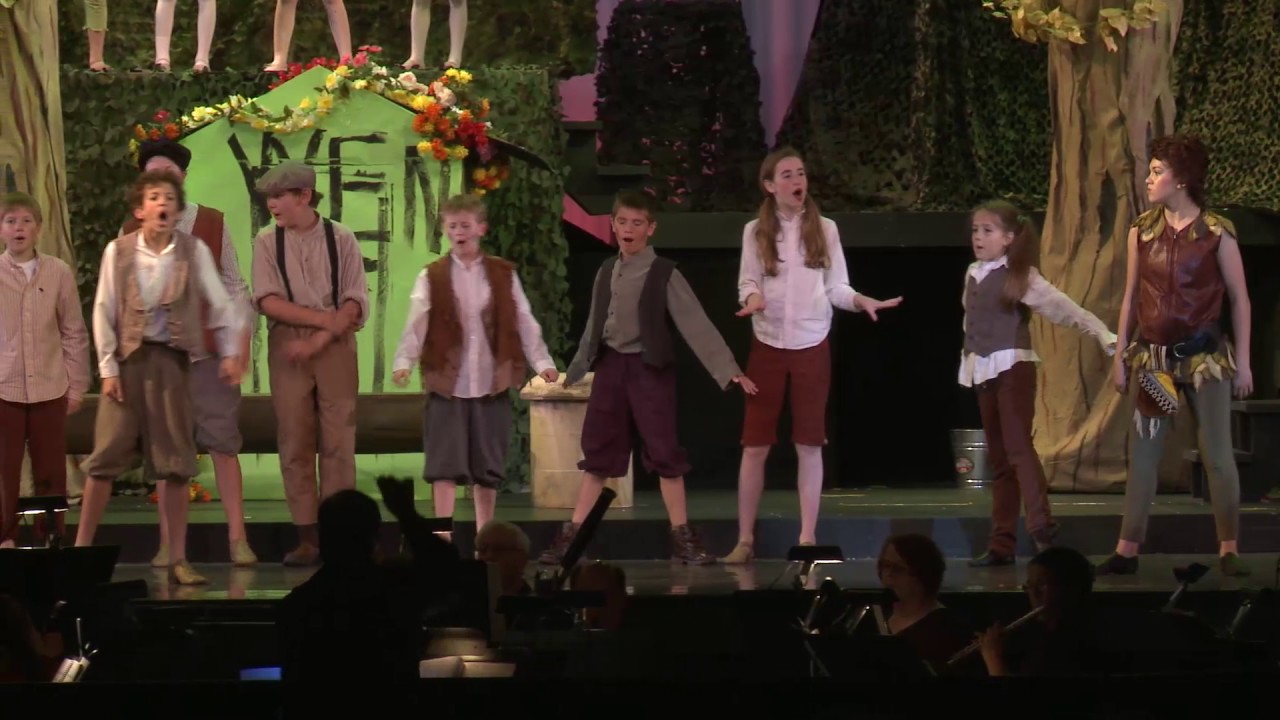 Teah as Peter and Ginger as Tootles in Peter Pan - I Won't Grow Up ...