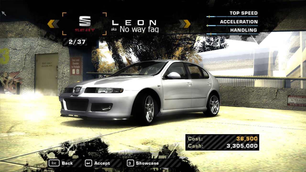 NFS Most Wanted : SEAT Leon Cupra R - YouTube